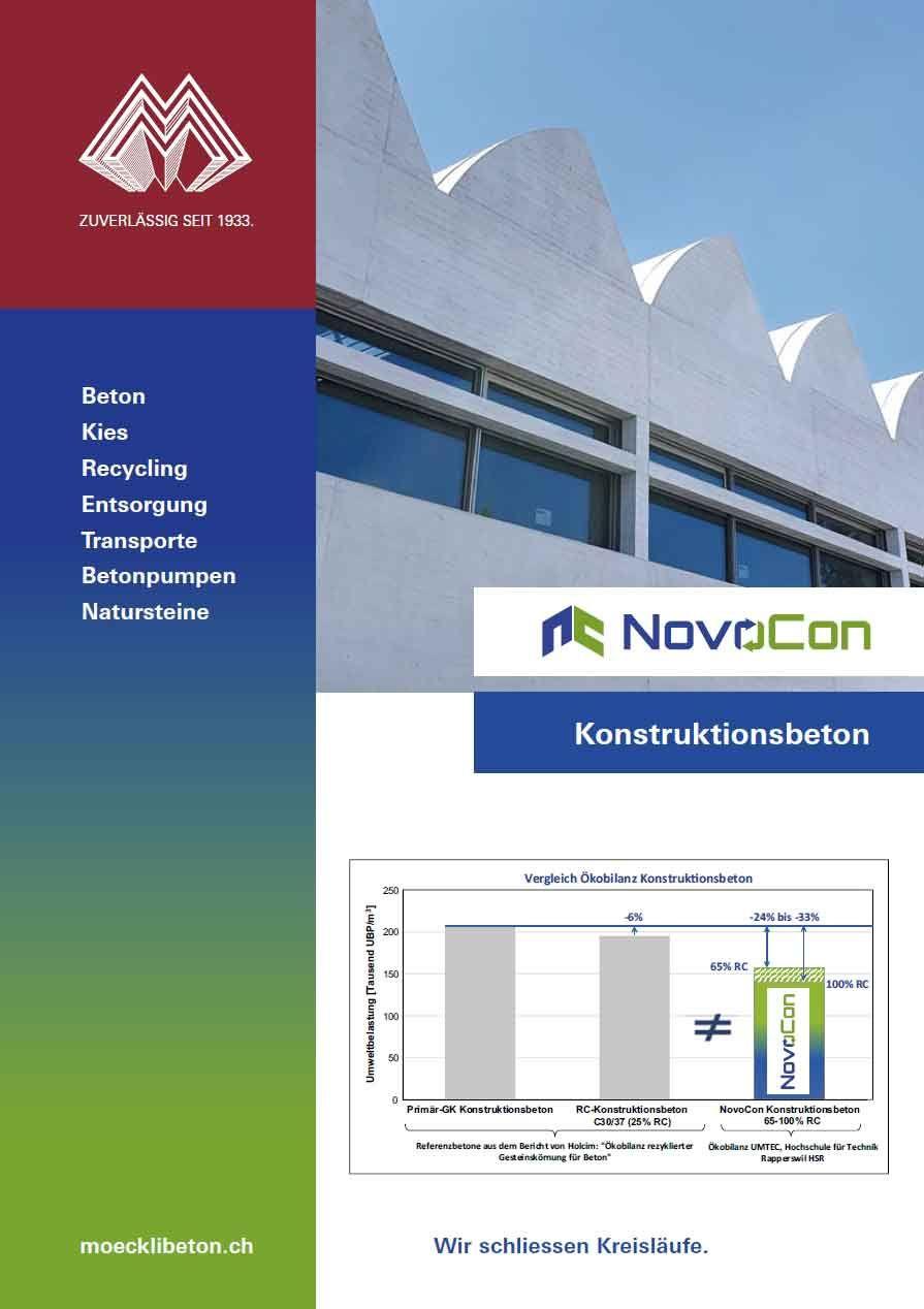 Recyclingbeton Schweiz ♻️ NovoCon Beton | Möckli Beton AG